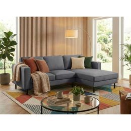 Ecksofa Trendmanufaktur "Watkins Couch wahlweise mit Schlaffunktion und Bettkasten,auch in Cord", grau (anthrazit), B:232cm H:81cm T:161cm, 100% Polyester, Sofas, Ecksofa, Recamiere beidseitig montierbar, OTTOs Choice, Breite 232 cm
