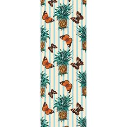 Vinyltapete queence "Aisha", braun, B:0,9m L:2,5m, Vinyl, Tapeten, 90x250cm, selbstklebend, kinderleichte Anbringung,, Sticker
