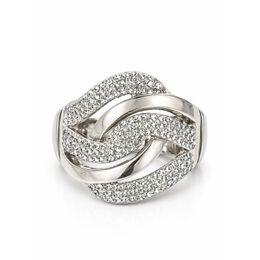 Fingerring "Paris", silber (silbern), Collezione Alessandro, Fingerringe, Damen, Messing, Fingerring