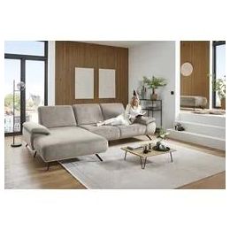 Ecksofa DIE PLANBAR "ZE-EM18063, Breite 322 cm", cyber mandel, B:322cm H:89cm T:187cm, 100% Recyceltes Polyester, Sofas, Ecksofa, wahlweise mit Sitztiefen- und Armteilverstellung