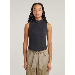 G-Star Raw T-Shirt G-STAR "&Auml;rmelloses Top", Damen, Gr. S, petrol gd, Obermaterial: 50% Baumwolle, 48% Baumwolle, 2% Elasthan, Shirts T-Shirt