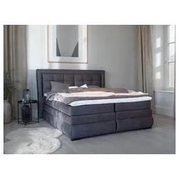 Boxspringbett OTTO HOME "MIVVA inkl. Bettkasten & Topper, Komfortliegeh&ouml;he: 67 cm", anthrazit, B:204cm L:215cm, Holz teilmassiv, Holzwerkstoff, Spanplatte, Komplettbetten, Boxspringbett, in H3, H4 oder Hmix H3/H4, wahlweise mit oder ohne LED-Leuchten