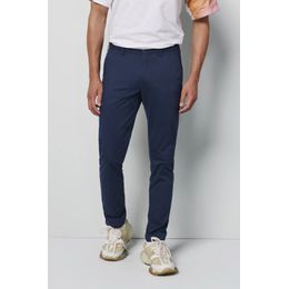 Chinos MEYER "Baumwollchino", Herren, Gr. 34, L&auml;nge 34, blau (marine), 97% Baumwolle, 3% Elasthan, unifarben, regular fit lang, Hosen, M5 FIT aus Biobaumwolle