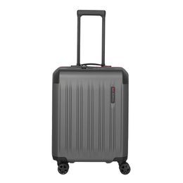 Hartschalen-Trolley Travelite "DYNAMIIC Reisekoffer Hartschale", Gr. B/H/T: 40cm x 55cm x 20cm 37 l, grau (anthrazit), ABS, unifarben mit Farbeins&auml;tzen, Koffer, ABS-Hartschale und Volumenerweiterung