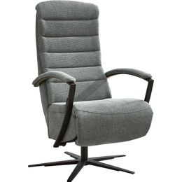 Relaxsessel DIE PLANBAR "ZE-RS20038 inkl. Relaxfunktion und Kopfteilverstellung", milan steel, B:66cm H:110cm T:83cm, 100% Polyester, Sessel, Relaxsessel, 360 drehbar, wahlweise mit Gasdruckverstellung