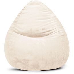 Sitzsack MAGMA HEIMTEX "Beanbag SOFTY XXL", beige (natur), B:130cm, Bezug: 100% Polyester, Sitzs&auml;cke, Sitzsack