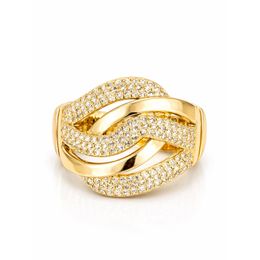 Fingerring "Paris", gold (golden), Collezione Alessandro, Fingerringe, Damen, Messing, Fingerring