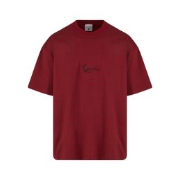 T-Shirt Karl Kani "Karl Kani Aop Signature T-Shirt", Damen, Gr. L, dunkelrot, 100% Baumwolle, bedruckt, normal, Rundhals, Shirts T-Shirt