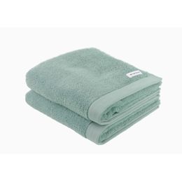Handtuch Tom Tailor HOME "COLOR BATH", gr&uuml;n (fresh sage), B:50cm L:100cm, Frottier, Frottier, Handt&uuml;cher, 100% Baumwolle, 50x100 cm, uni, gro&szlig;e Farbauswahl