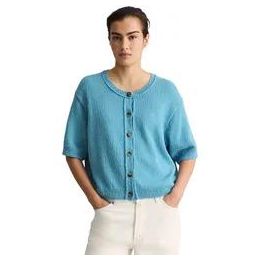 Marc O'Polo Cardigan MARC O'POLO DENIM "aus Cotton Slub Garn", Herren, Gr. XXL, blau dawn, Obermaterial: 100% Baumwolle, unifarben, regular fit, Rundhals, Rippb&uuml;ndchen, Strickjacken