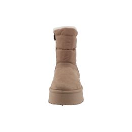 Stiefel Tom Tailor "Tom Tailor Winter Boots", Damen, Gr. 36, beige, Polyester, unifarben, Schuhe Stiefel