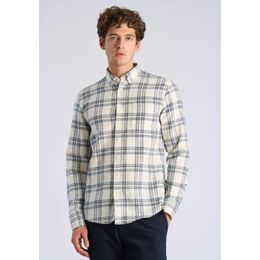 Flanellhemd LINDBERGH "Freizeithemd Regular Fit", Herren, Gr. L, Normalgr&ouml;&szlig;en, blau, Obermaterial: 100% Baumwolle, Hemden