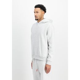 Hoodie Alpha Industries "Studio Edition Hoodie", Herren, Gr. L, grau (pastel grau melange), Obermaterial: 80% Baumwolle, 20% Polyester, loose fit, Sweatshirts Hoodie