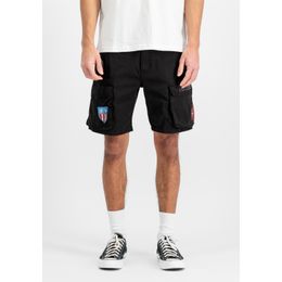 Shorts Alpha Industries "Flying Tigers Shorts", Herren, Gr. 36, Normalgr&ouml;&szlig;en, schwarz, Obermaterial: 100% Baumwolle, Hosen Shorts