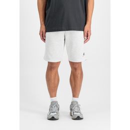 Shorts Alpha Industries "Basic Short SL II", Herren, Gr. L, Normalgr&ouml;&szlig;en, grau (pastel grau melange), Obermaterial: 80% Baumwolle, 20% Polyester, Hosen Shorts