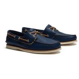 Bootsschuh Timberland "CLASSIC BOAT BOAT SHOE", Herren, Gr. 47,5, dk blu f grain, Leder, Schuhe Bootsschuh, Classic Bootsschuh aus Timberland Premium Leder