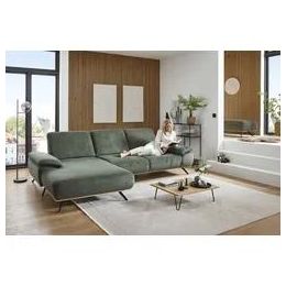 Ecksofa DIE PLANBAR "ZE-EM18063, Breite 322 cm", cyber moos, B:322cm H:89cm T:187cm, 100% Recyceltes Polyester, Sofas, Ecksofa, wahlweise mit Sitztiefen- und Armteilverstellung