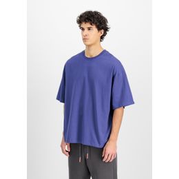 T-Shirt Alpha Industries "Studio Edition T-Shirt", Herren, Gr. L, lila (night lila), Obermaterial: 100% Baumwolle, Shirts T-Shirt