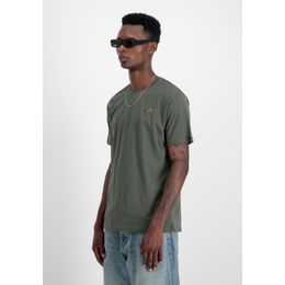 T-Shirt Alpha Industries "3D Small Logo T-Shirt", Herren, Gr. L, gr&uuml;n (schwarz olive), Obermaterial: 100% Baumwolle, Shirts T-Shirt