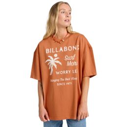 T-Shirt Billabong "Jumps In Water", Damen, Gr. L, sunburnt, Obermaterial: 100% Walkfrottier;, Shirts T-Shirt