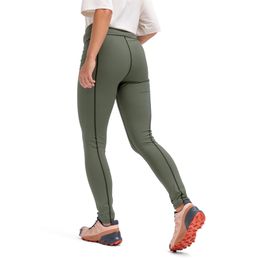 Funktionsleggings Maier Sports "Da-Tight el. MS FAV Long Tight W", Damen, Gr. 34, N-Gr, gr&uuml;n goose, Obermaterial: 85% Polyamid, 15% Elasthan, Hosen, bequeme Passform, f&uuml;r Wandern und aktive Unternehmungen