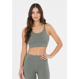 ENDURANCE ATHLECIA Sport-BH ATHLECIA "Elli V2", Damen, Gr. M, khaki, 80% Polyester, 20% Elasthan, unifarben, BHs Sport-BH, Quick Dry