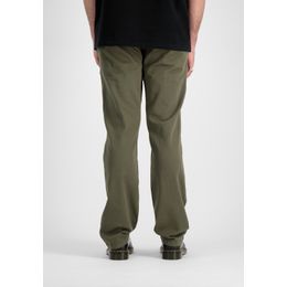 Cargohose Alpha Industries "Alpha Chino Pant", Herren, Gr. 36, Normalgr&ouml;&szlig;en, gr&uuml;n (schwarz olive), Obermaterial: 98% Baumwolle, 2% Elastan; Futter: 100% Baumwolle, Hosen Cargohose