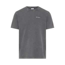 T-Shirt Champion "SS Tee Riffle", Herren, Gr. L, schwarz, Obermaterial: 70% Baumwolle, 30% Polyester, Shirts T-Shirt, sportlich, Kurzarm, f&uuml;r sportliche Aktivit&auml;ten