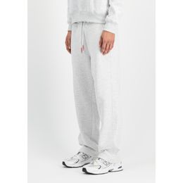Jogginghose Alpha Industries "Studio Edition Jogger", Herren, Gr. L, Normalgr&ouml;&szlig;en, grau (pastel grau melange), Obermaterial: 80% Baumwolle, 20% Polyester, Hosen Jogginghose