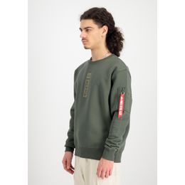 Sweater Alpha Industries "Alpha PP Sweatshirt", Herren, Gr. L, gr&uuml;n (schwarz olive), Obermaterial: 80% Baumwolle, 20% Polyester, regular fit, Sweatshirts Sweater