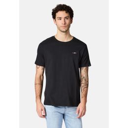 T-Shirt Ragwear "Samms G Gots YOUMODO", Herren, Gr. L (52), schwarz, Material: 100% Baumwolle, Basic, relaxed fit h&uuml;ftlang, Rundhals, normaler Saum, Shirts T-Shirt, Kurz&auml;rmliges Shirt mit Rennwagen-Stickerei