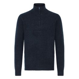 Troyer INDICODE "Troyer IDBercell", Herren, Gr. XL, blau (navy), Obermaterial: 58% Polyacryl PAN. 32% Polyester PES. 7% Wolle mw. 3% Elasthan EL., Pullover Troyer