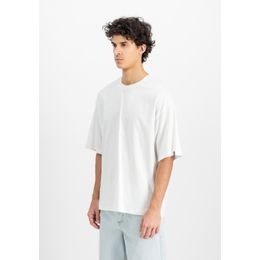 T-Shirt Alpha Industries "Studio Edition T-Shirt", Herren, Gr. L, wei&szlig;, Obermaterial: 100% Baumwolle, Shirts T-Shirt