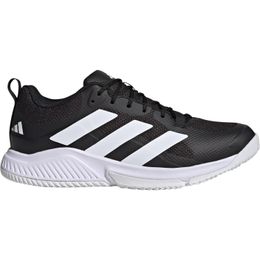 Adidas Court Team 2.0 M Hallenschuhe Herren - Gr&ouml;&szlig;e 45 1/3 - schwarz
