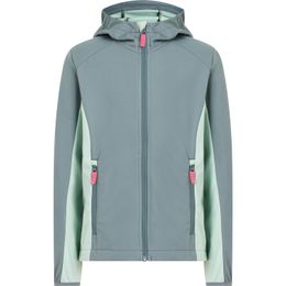 McKINLEY Abe Softshelljacke M&auml;dchen - Gr&ouml;&szlig;e 140 - blau
