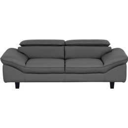 2-Sitzer Home Affaire "Pilot", fango, B:202cm T:108cm, Sofas, Big-Sofa mit Kopfteilverstellung