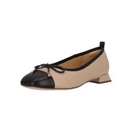 Ballerina Clarks "Ubree15 Poppy", Damen, Gr. 41,5, beige, Leder, Schuhe Ballerina, mit elegantem Schleifen-Detail