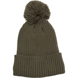 Beanie Brandit "Brandit Bobble Hat", Herren, Gr. onesize, olive, Kunstfaser, M&uuml;tzen Beanie