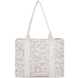 Henkeltasche Fritzi aus Preussen "Tote Shopper Medium Leo", Herren, Gr. B/H/T: 14cm x 26cm x 33cm, beige, Kunstfaser, Taschen, mit tollem Leo-Print
