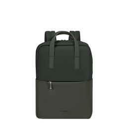 Notebookrucksack Samsonite, Gr. B/H/T: 27cm x 37,5cm x 11cm, gr&uuml;n, Polyester, Rucks&auml;cke, minimalistische Optik