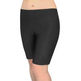 Badehose AQUARTI "Badehose Damen Schwimmradler Badehose gro&szlig;e Gr&ouml;&szlig;en", Damen, Gr. 42, N-Gr, schwarz, Obermaterial: 80% Polyamid PA. 20% Elasthan EL., Badehosen Badehose