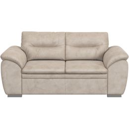 2-Sitzer COTTA "Leandra", beige, B:185cm H:88cm T:90cm, Kunstleder Softlux;NaturLEDER (echtes Rindsleder) Die R&uuml;ckseite bei Naturlederprodukten ist mit Spannstoff bezogen.;Luxus-Microfaser (100% Polyester);NaturLEDER: Bitte beachten Sie, dass Lederbez&uuml;ge mehr N&auml;hte aufweisen als Stoffbez&uuml;ge., Sofas, Polstergarnitur, auch als Set erh&auml;ltlich