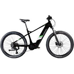 Z&uuml;ndapp E-Bike Z&Uuml;NDAPP "X900" Gr. 46, schwarz, Elektrofahrr&auml;der, 46cm, 27,5 Zoll (69,85cm), Pedelec, Elektrofahrrad f&uuml;r Damen und Herren, MTB