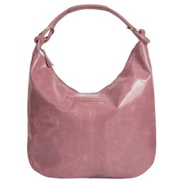 Shopper Bruno Banani, Damen, Gr. B/H/T: 40cm x 33cm x 4cm onesize, rosa (alt, rosa), Leder, leicht gl&auml;nzend, unifarben, Taschen Shopper, echt Leder