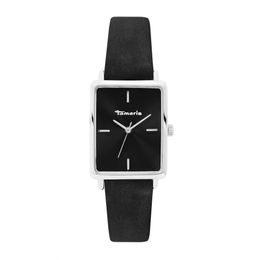 Quarzuhr Tamaris "Tiny Leather", schwarz, Armbanduhren, Damen, Quarzuhr, Armbanduhr, Damenuhr, Lederarmband, analog