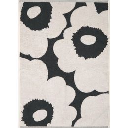 Handtuch Marimekko "UNIKKO", anthrazit,sanftes wei&szlig;, B:50cm L:70cm, Frottee, Baumwolle, Handt&uuml;cher, 100% Baumwolle, angenehm weich, 50 x 70 cm