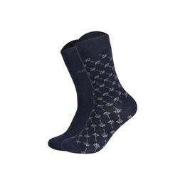 JOOP! Kurzsocken JOOP "Socken Premium Essential Iconic Socks 2P 2er Pack", Herren, Gr. 35-38, blau (dunkelblau), Obermaterial: 60% Baumwolle CO. 23% Polyester PES. 15% Polyamid PA. 2% Elasthan EL., Socken