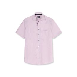 Businesshemd OLYMP "OLYMP Luxor, modern fit, New Kent", Herren, Gr. 39, Normaler Arm, mauve, 100% Baumwolle, Hemden