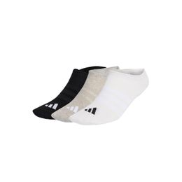 Sneakersocken adidas originals "Socken Thin & Light Sportswear No-Show Socks 3er Pack", Herren, Gr. 37-39, bunt (schwarz, grau, wei&szlig;), Obermaterial: 58% Baumwolle CO. 36% Polyester PES. 3% Elasthan EL. 2% Elastodien ED. 1% Polyamid PA., Socken Sneakersocken