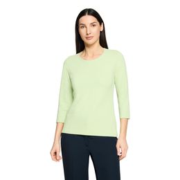 3/4-Arm-Shirt Betty Barclay "Damen mit Struktur", Herren, Gr. 36, foam gr&uuml;n, Jersey, Obermaterial: 52% Baumwolle, 45% Polyester, 3% Elasthan, tailliert normal, Rundhals, Shirts 3/4-Arm-Shirt